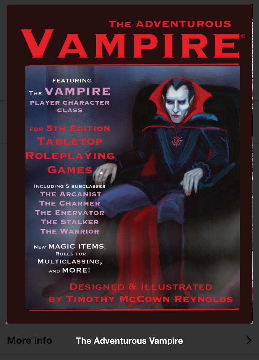 The Adventurous Vampire | Maker | Timothy McCown Reynolds